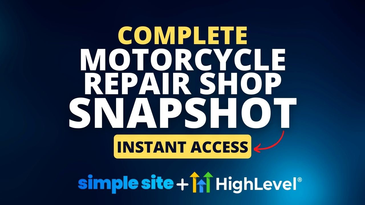 Motorcycle Repair Service - The Marketer's Toolkit for Go High Level