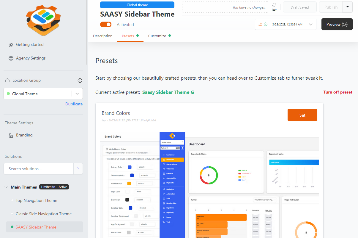 Theme Builder - Landing - The Marketer's Toolkit for Go High Level